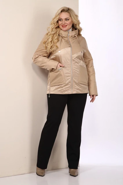 Куртка 2111 капучино Shetti купить в интернет магазине Велесмода